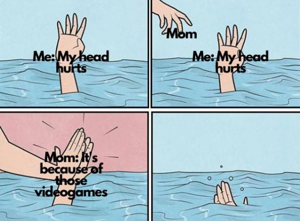 Always poor videogames are to blame. - 9GAG