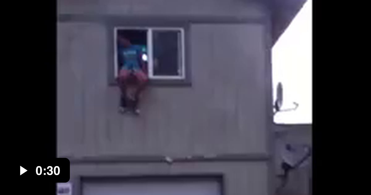 Jumping out the window of the second floor and thinking a pillow will ...