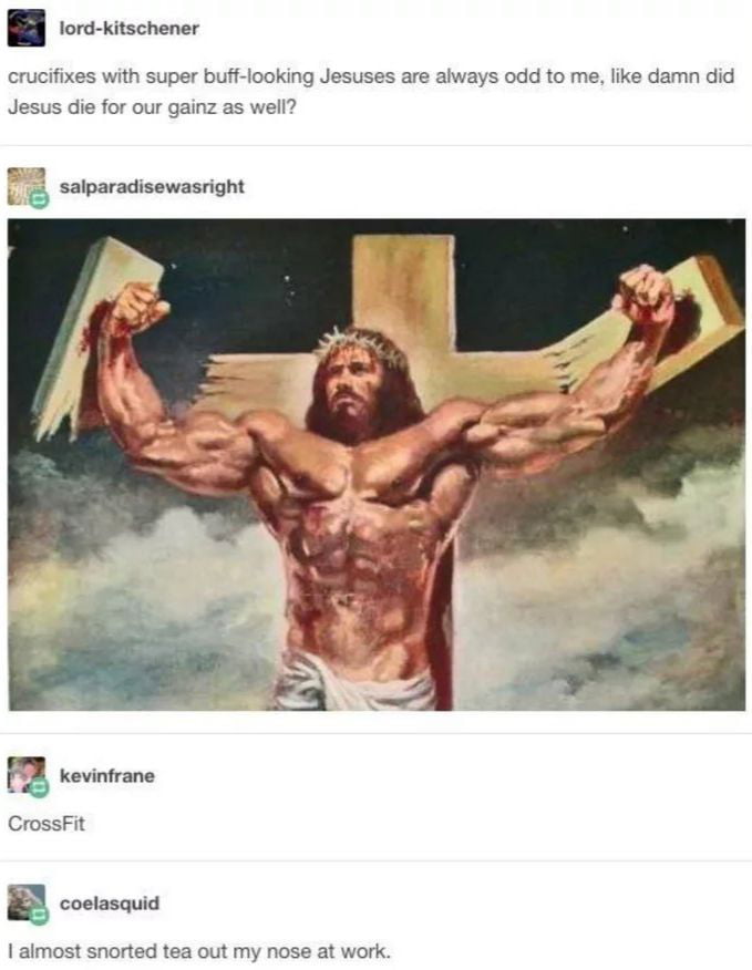 Jesus died for our gains. - 9GAG