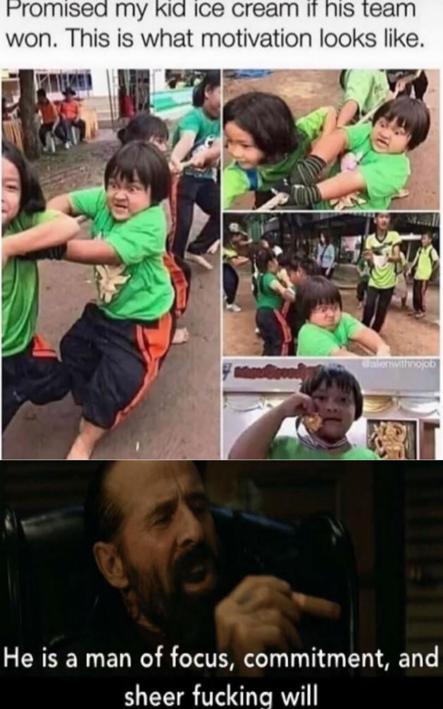 The determination on his face - 9GAG