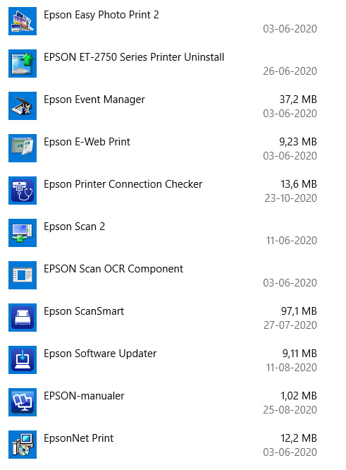 All this bloatware from one (!!) Epson printer. - 9GAG