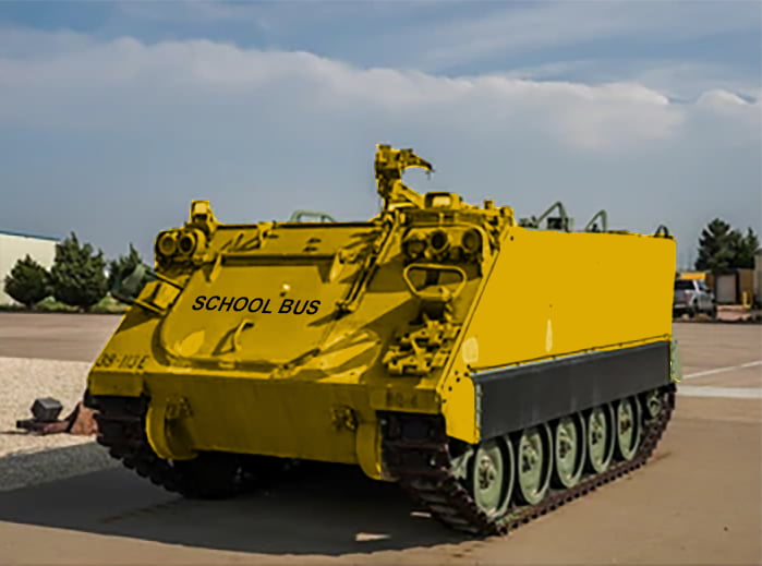 One of my dream is to buy an armored personal carrier and turn it into ...