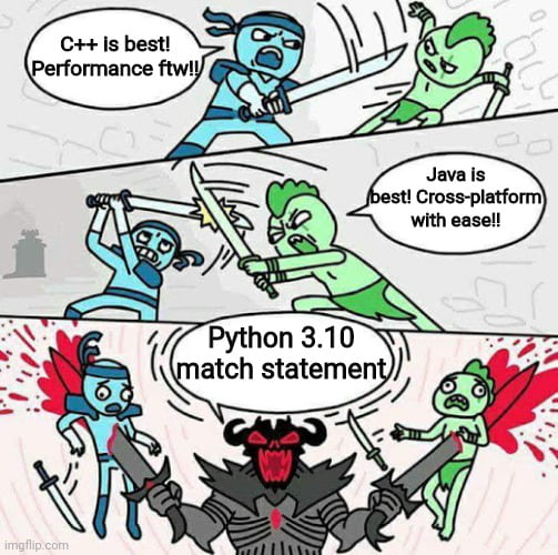 Python switch statement ftw (finally) - 9GAG