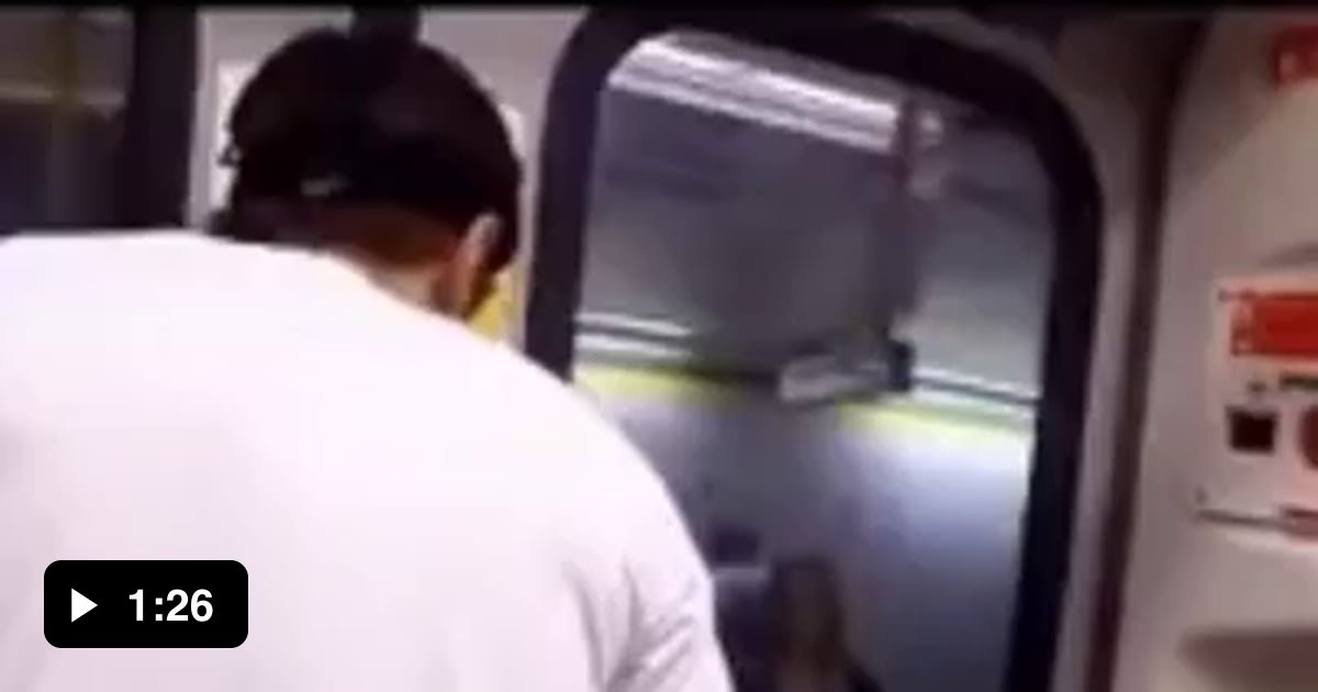 Man runs out of train and gets back to the same train at next station ...