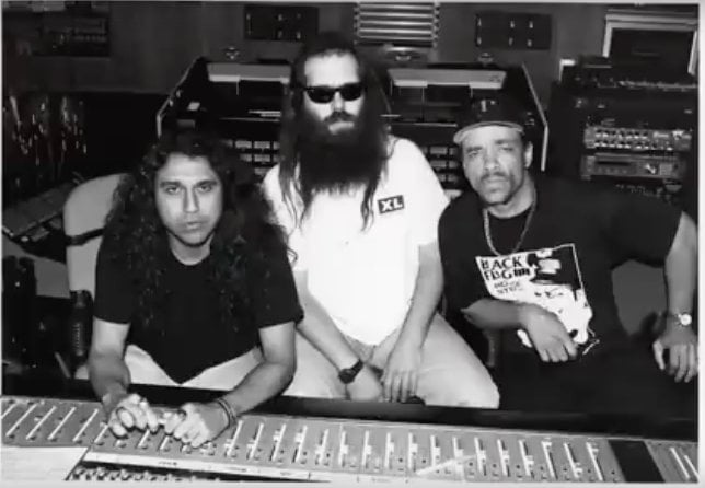 Tom Araya (Slayer), Rick Ruben, and Ice T early 90s - 9GAG