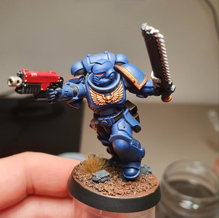 First miniature ever finished, c&c welcome - 9GAG