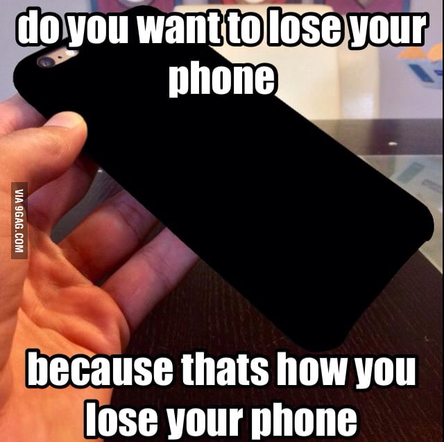 The vantablack phone case - 9GAG