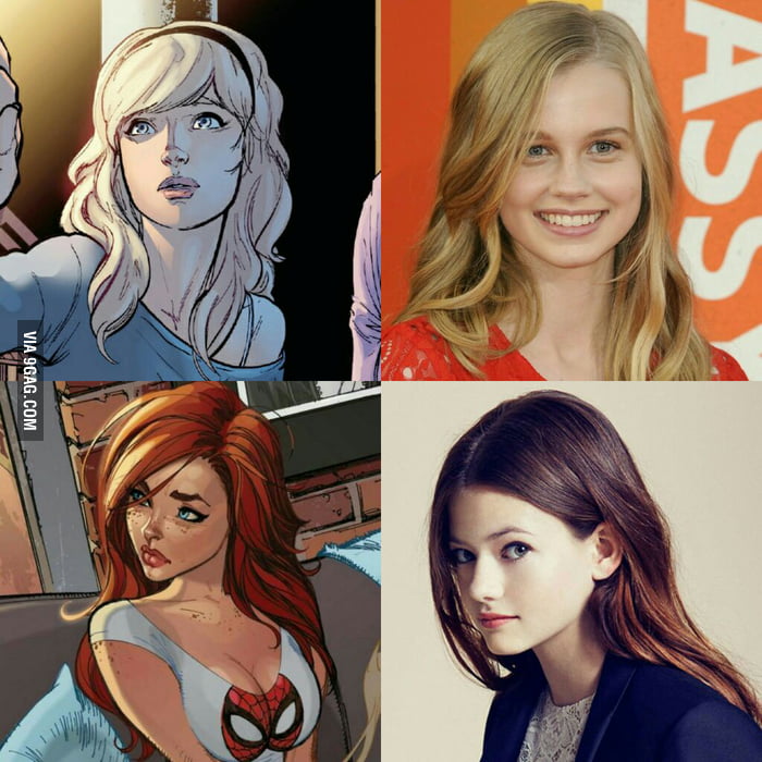 Angourie Rice/Gwen Stacy and Mackenzie Foy/Mary Jane for Spiderman ...