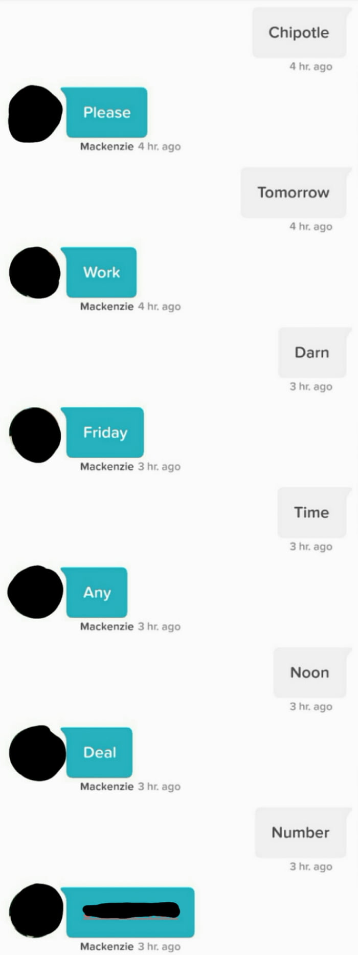 Who says one-word messages are bad? - 9GAG