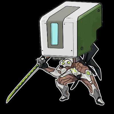 When Genji uses deflect against Bastion - 9GAG