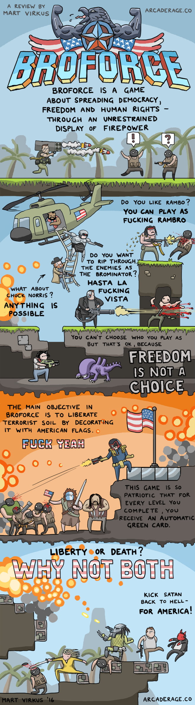 Broforce review arcade rage - 9GAG