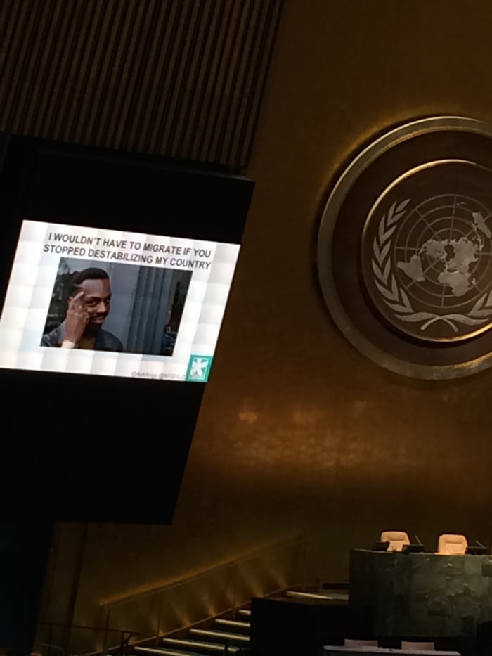 We have reached a whole new level of memeing (seen at the UN general ...