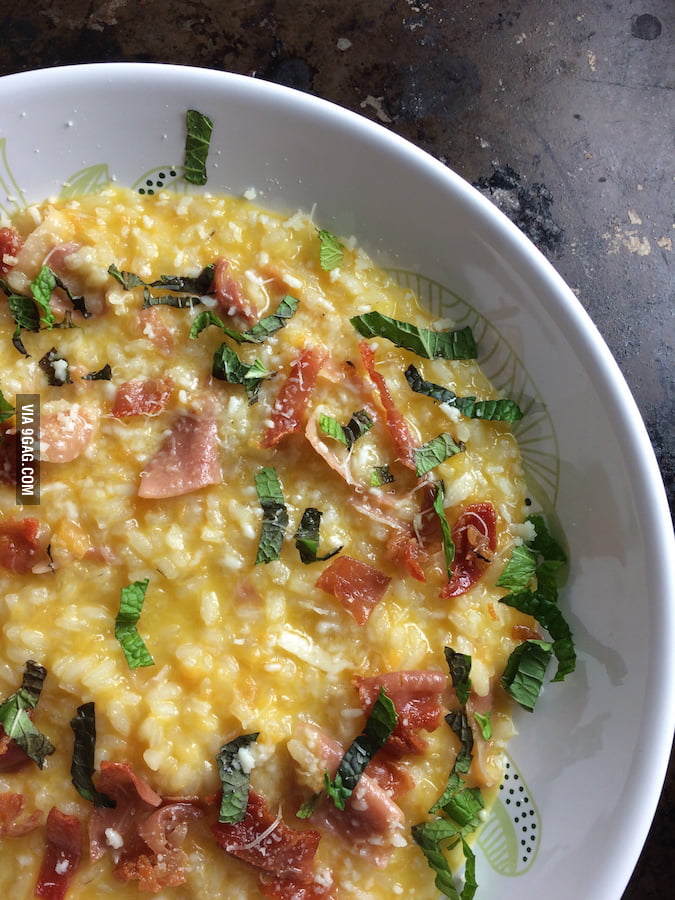 Melon and Prosciutto Risotto - 9GAG