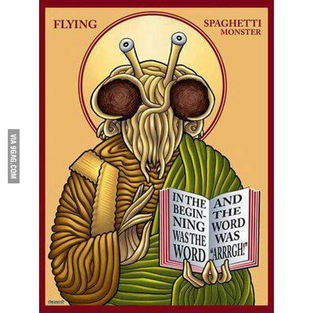 The flying spaghetti monter the new god - 9GAG