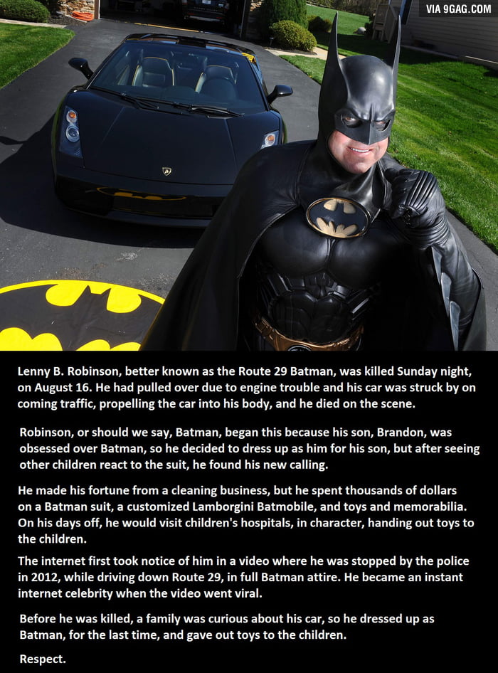 Route 29 Batman was killed on Sunday. Respect. - 9GAG