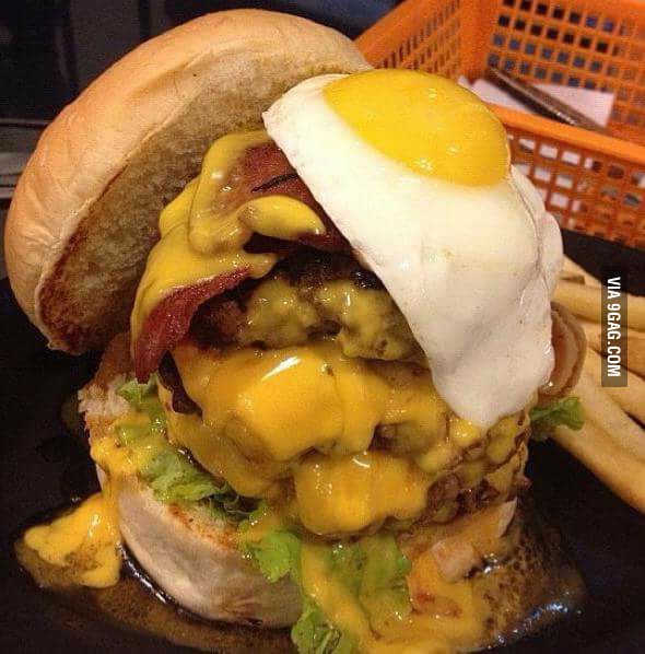Chokeslam burger, Zark's Burger - 9GAG
