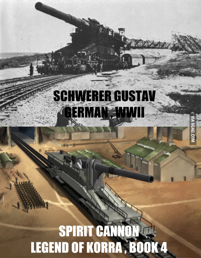 Spirit cannon in The Legend Of Korra, Book 4 is Schwerer Gustav ...