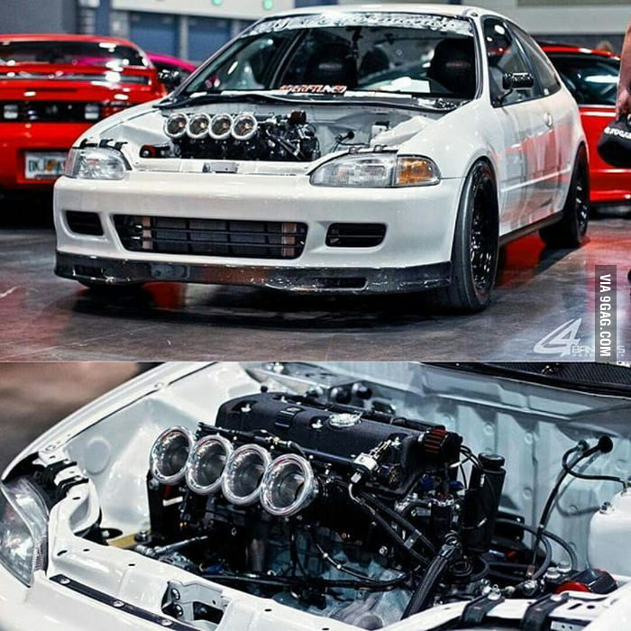 Honda Civic EG6 powered by K20 VTEC - 9GAG