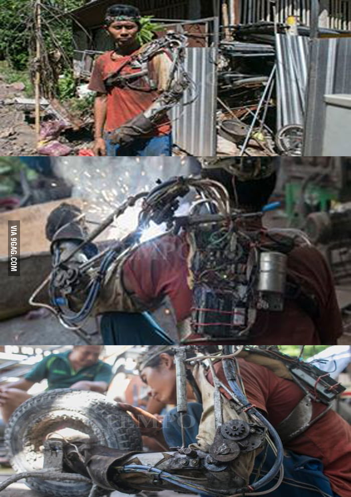 The real iron man from Bali, Indonesia - 9GAG