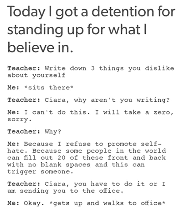 Self reflection is triggering - 9GAG