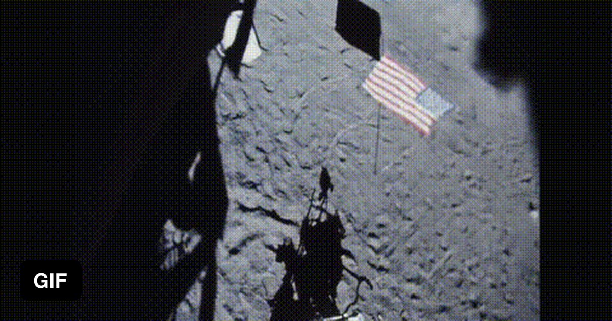 Apollo 11 Lunar Module leaving the Moon - 9GAG