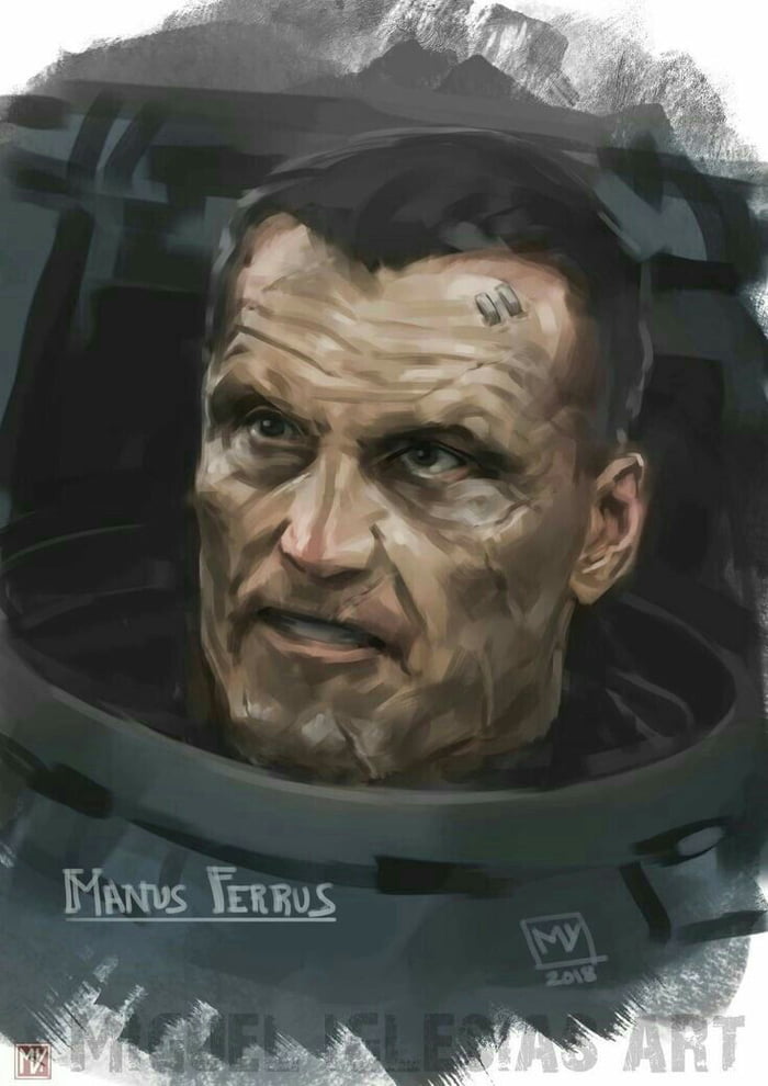 Ferrus Manus. The Gorgon. Primarch of the Iron Hands Legion Astartes ...