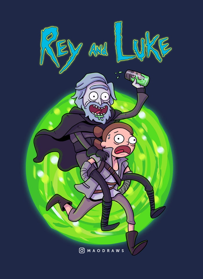 Rick and Morty / Star Wars fan art! - 9GAG