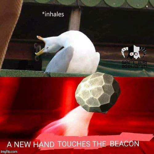 A new hand touches the beacon - 9GAG