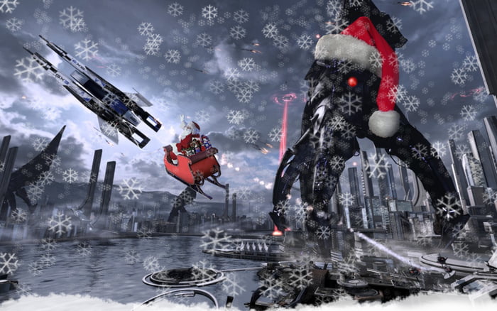 Mass Effect Christmas Card by blablover5 - 9GAG