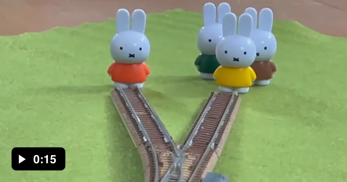 The drifting solution would maybe solve the trolley problem - 9GAG