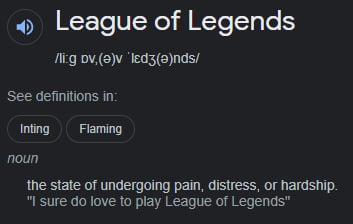 Ok Google, define League of Legends - 9GAG