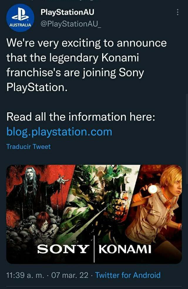Sony bought Konami's IPs - 9GAG