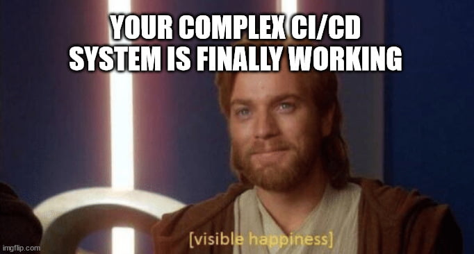 And it only took 30 commits to get the YAML file working! - 9GAG