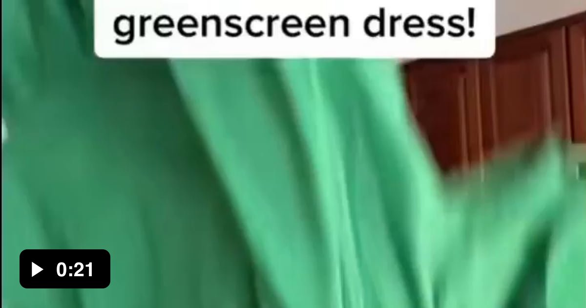 Amazing greenscreen dress - 9GAG