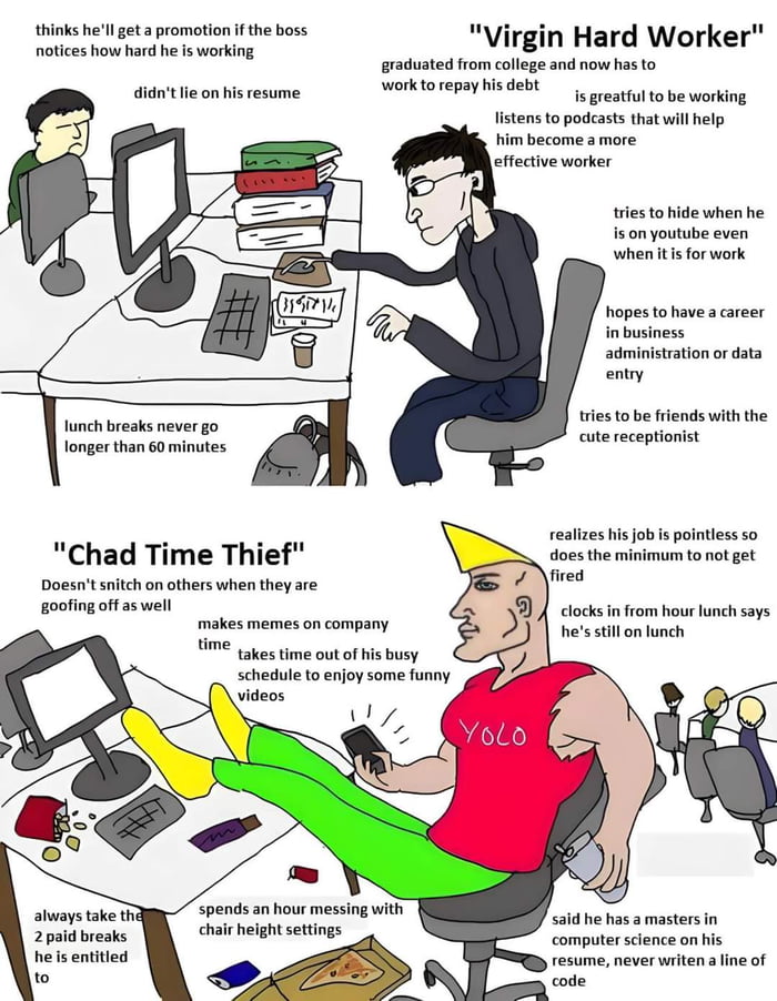 The boss steal your surplus value, so do not productive - 9GAG