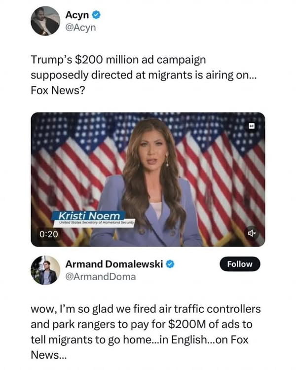 That’s a $200 million donation to Fox News paid for by taxpayers - 9GAG