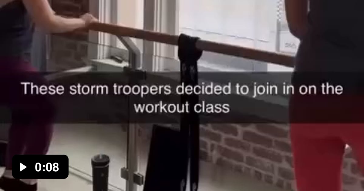 Looks like the Empire is sending spies to check on our fitness levels. - 9GAG