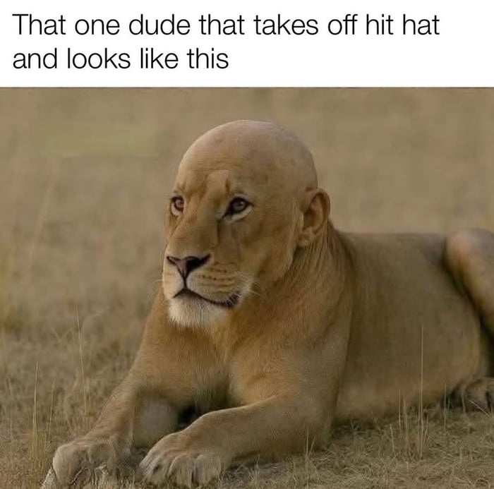 When your hat hair game is on another level - 9GAG