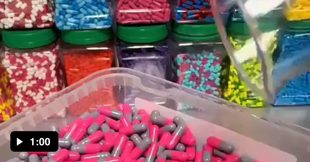 The process of filling pills. - 9GAG