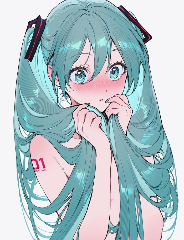Blushing Hatsune Miku - 9GAG