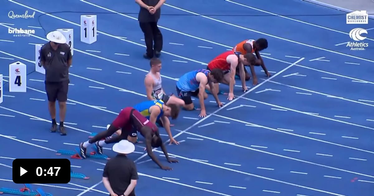 16 year-old Australian sprinter Gout Gout runs a wind-aided 10.04 in the 100m - 9GAG