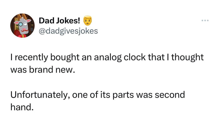 This clock joke is timely - 9GAG