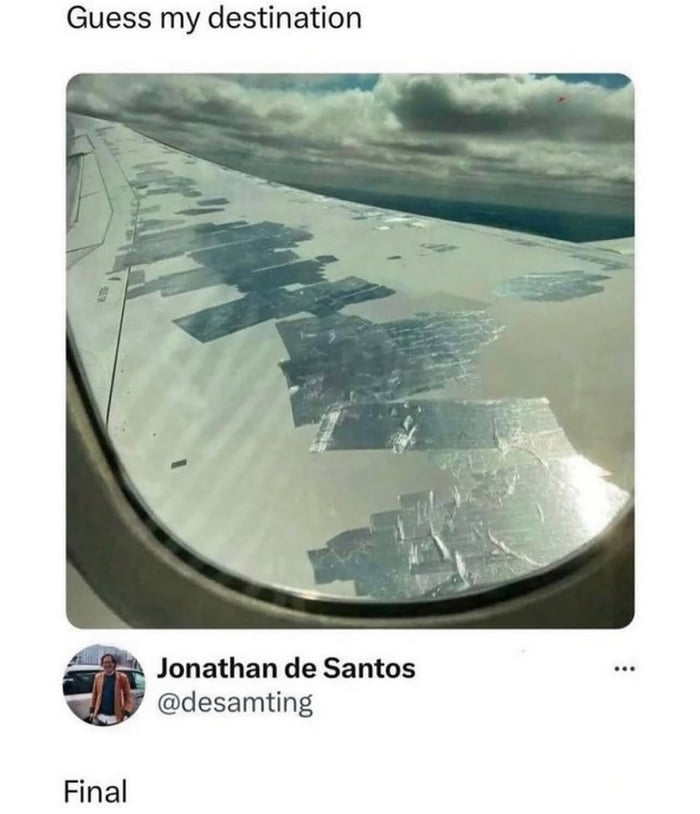 Smooth flight ahead, nothing to worry about. - 9GAG