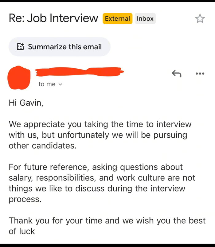 Asking the wrong questions at the job interview - 9GAG