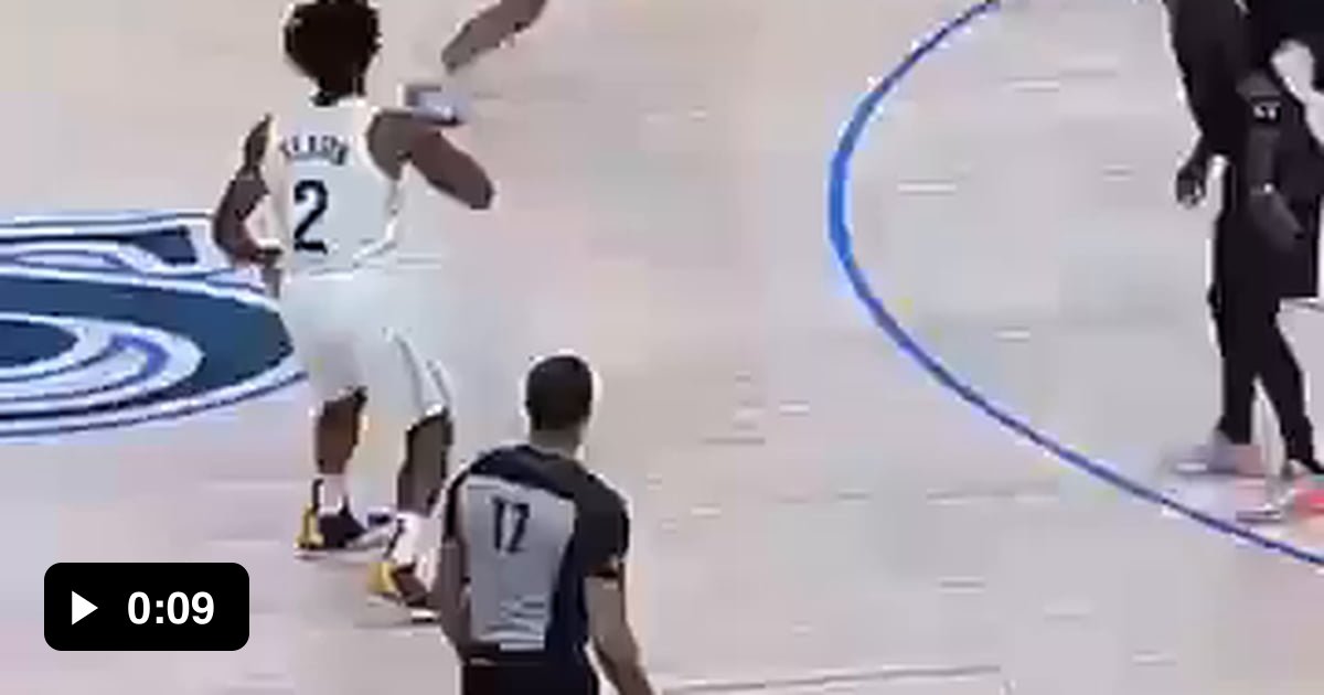 Luka Doncic's incredible assist from the floor to Kyrie Irving for the ...