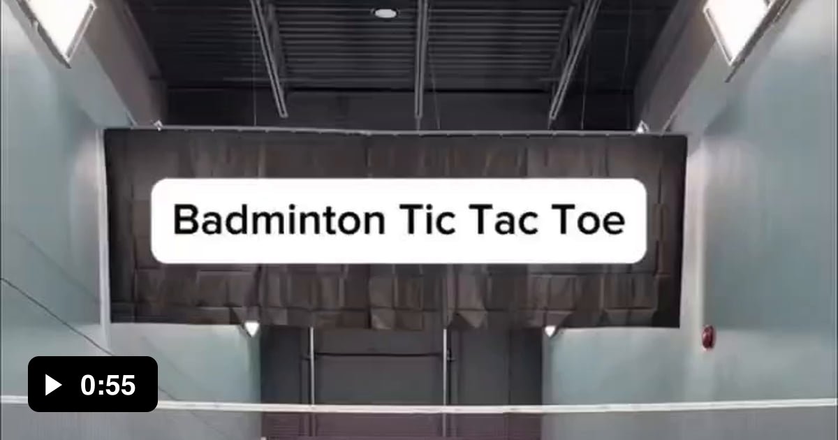 Badminton tic + tac = toe - 9GAG