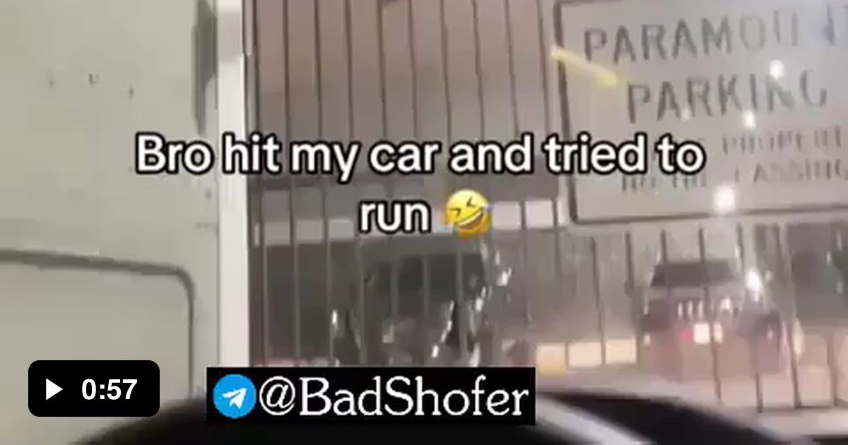 Running after hitting the car - 9GAG