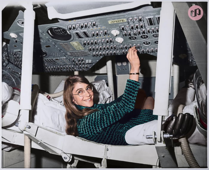 A photo of Margaret Hamilton who designed the software for the Apollo ...