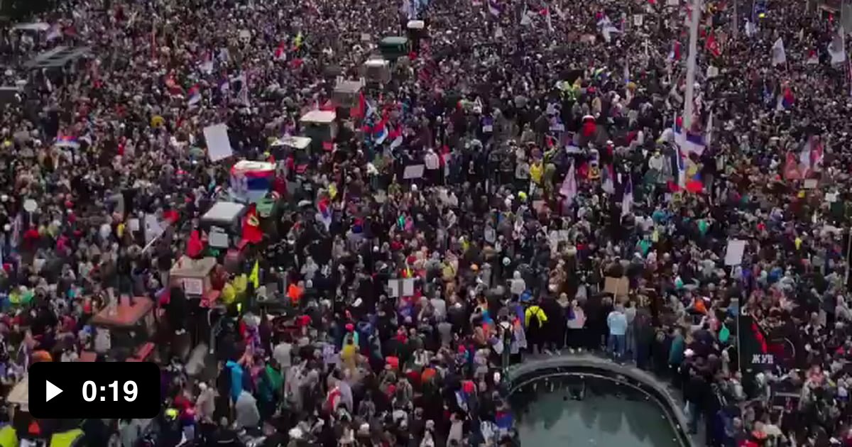I guess you're tired of posts from Serbian protests, but this is ...