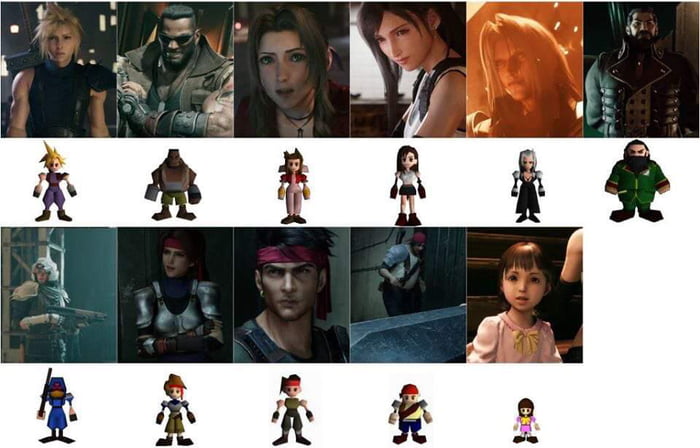 Final Fantasy Character Evolution - 9GAG